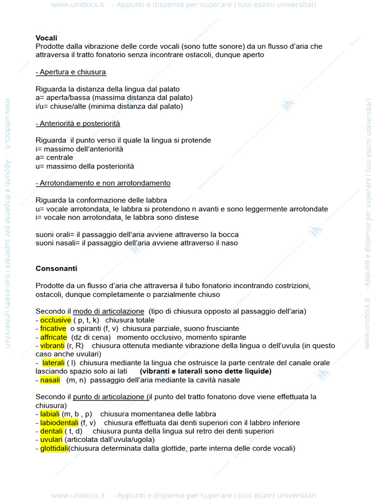 Appunto Linguistica | PDF