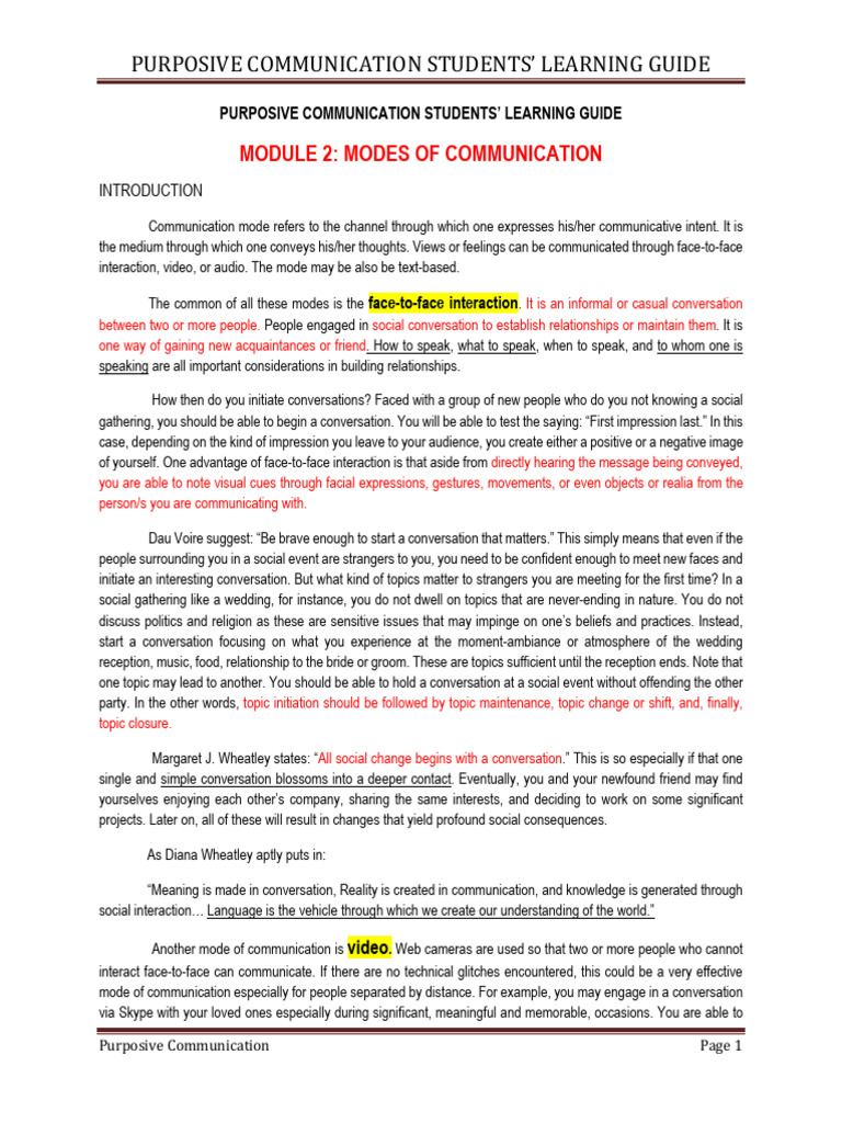 Module 2 Lessons 1 2 | PDF