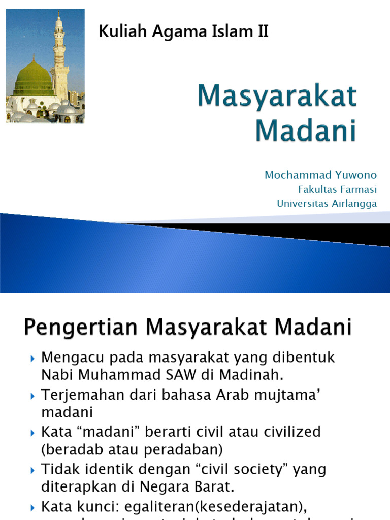 Masyarakat - Madani - 2016 | PDF