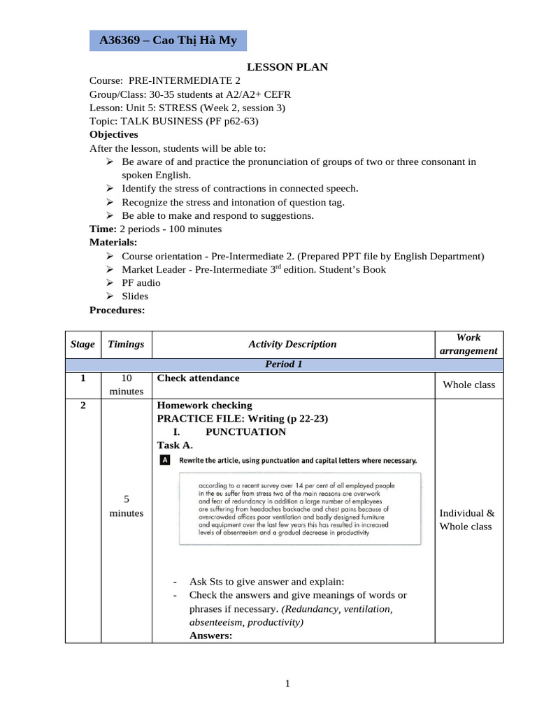 Lesson-Plan - Week 2 - Session3 | PDF
