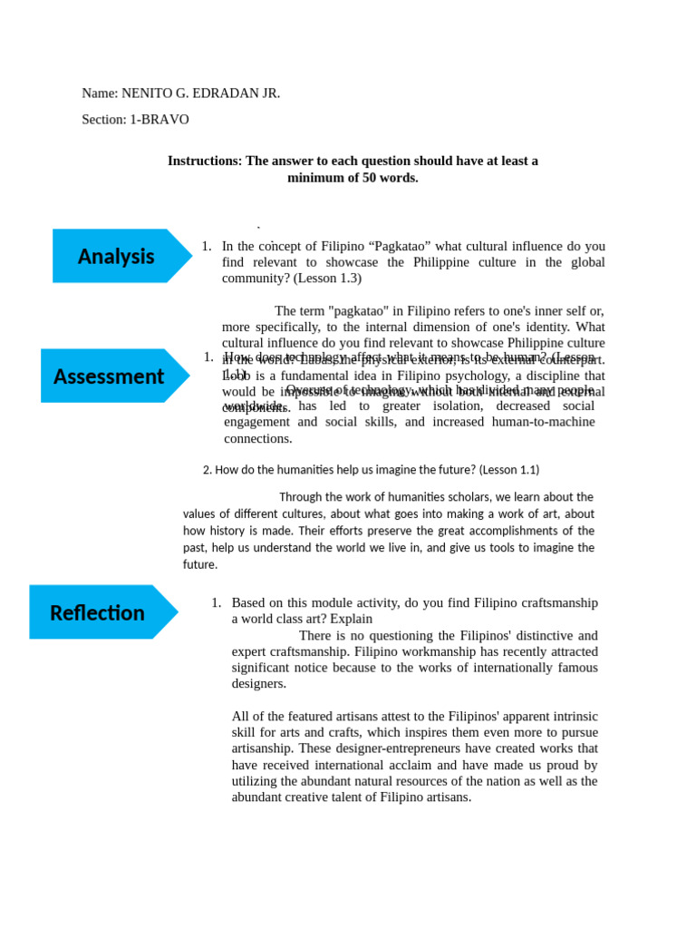 Module 1 Assessment | PDF