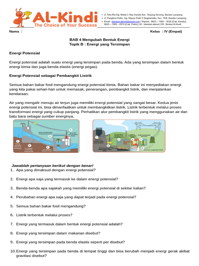 Kelas 4 Handout BAB 4 Topik B | PDF