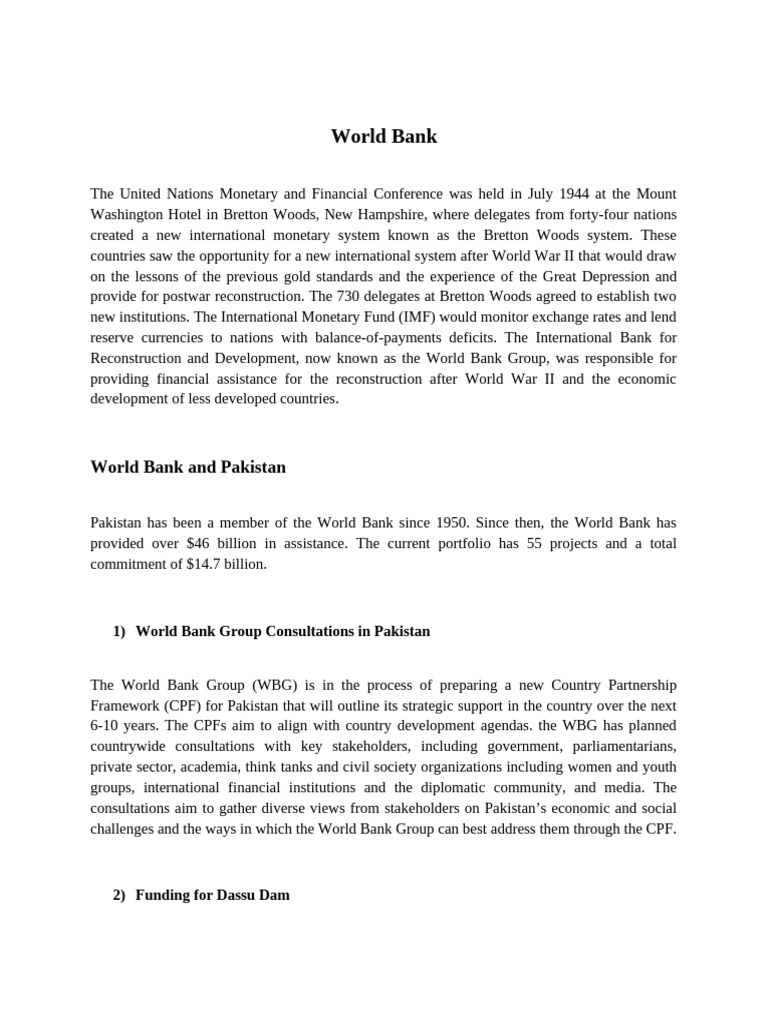 World Bank | PDF