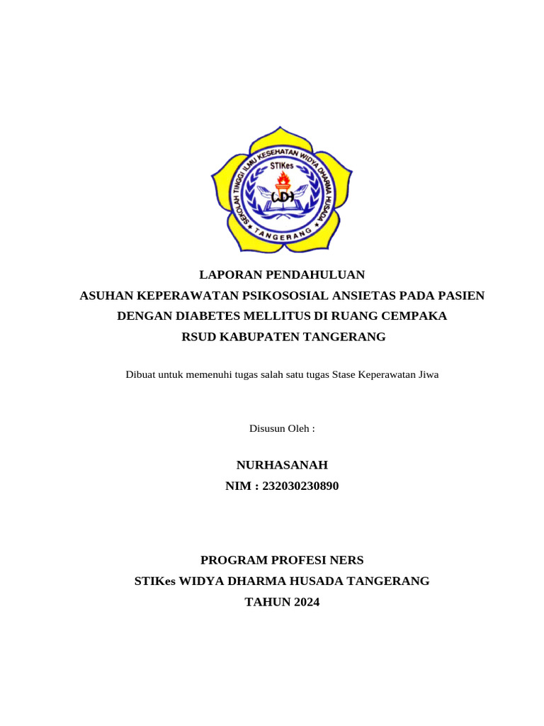LP LK Pisikososial DM | PDF