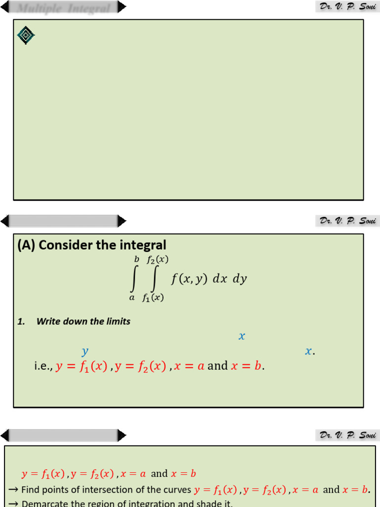 Multiple Integral - (PART-3) | PDF