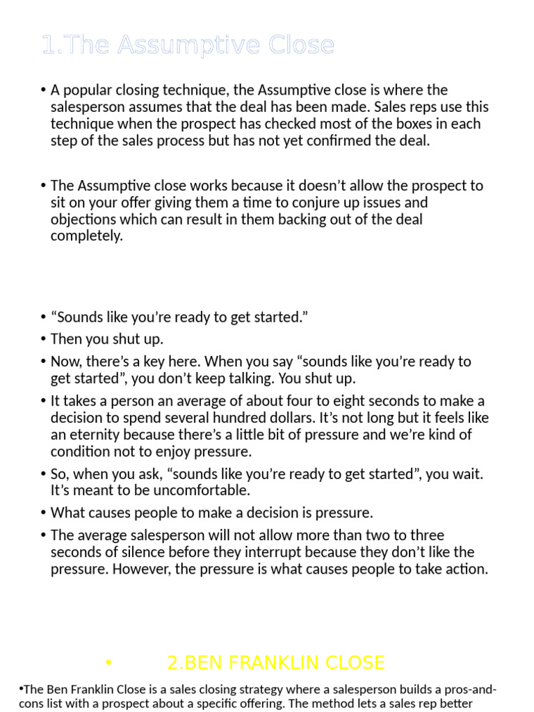Ben Franklin Close | PDF