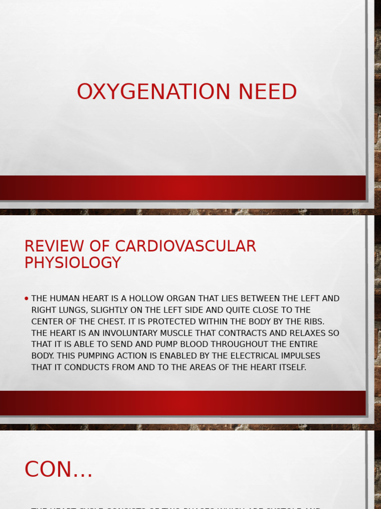 Oxygenation Need | PDF