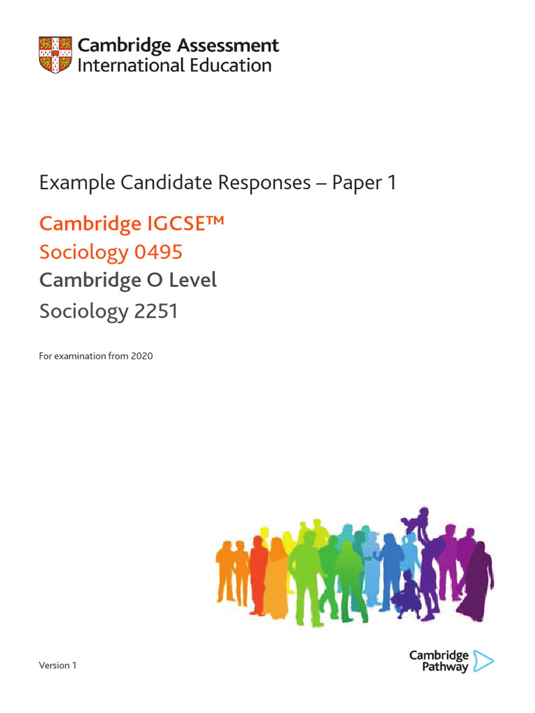 0495 Example Candidate Responses Paper 1 (For Examination From 2020) | PDF