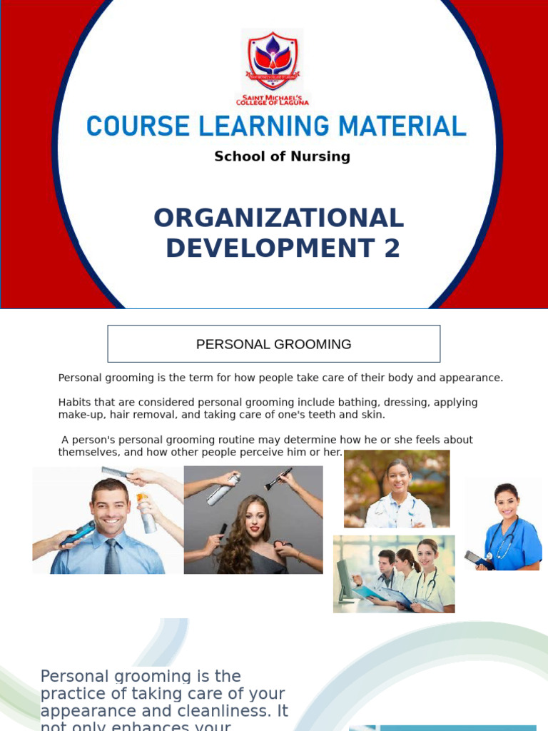 ORDEV 2, Lesson 3 Personal Grooming | PDF