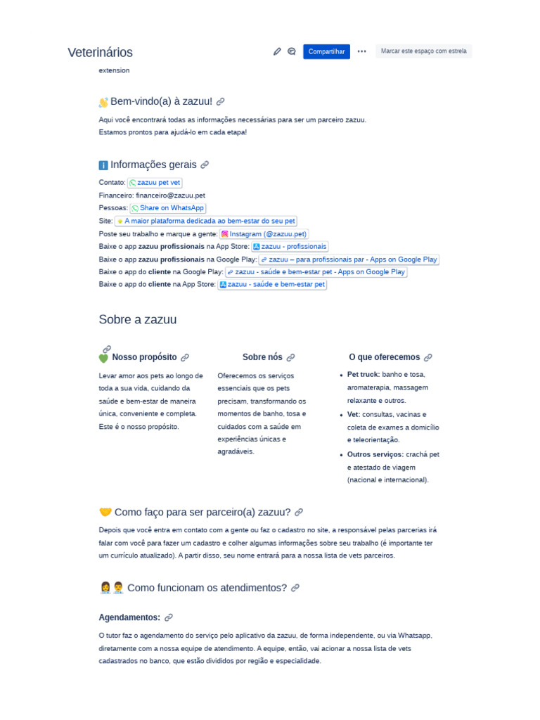 Zazuu - Manual para Vets Parceiros | PDF