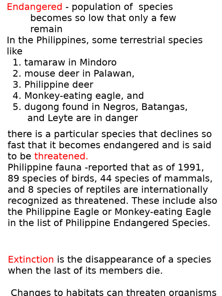 Endangered But Not Extinct Yet | PDF