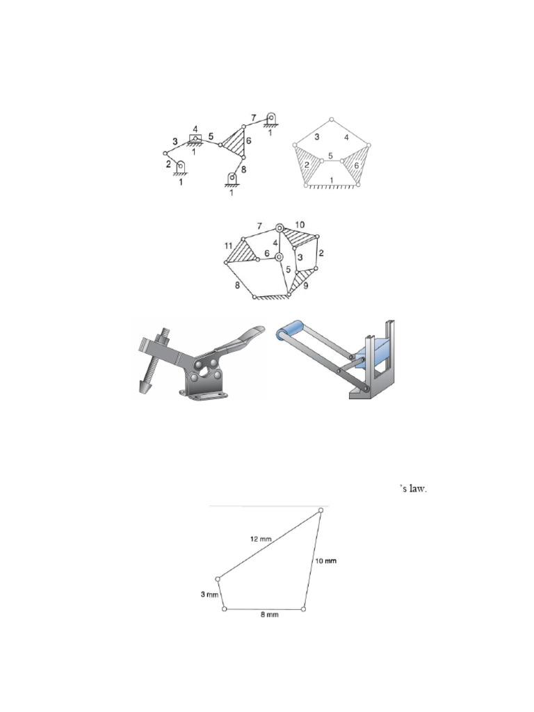 Mechanism Analysis Practice Questions | PDF | Gear | Angle