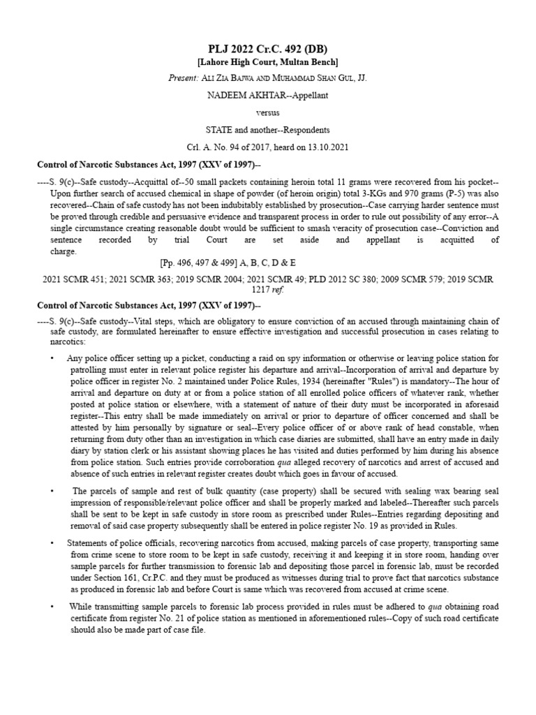 Safe Custody - Principles - 9C | PDF