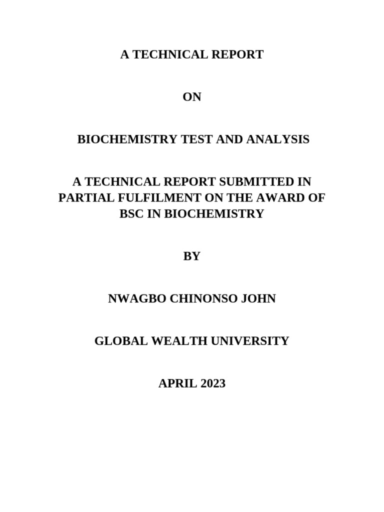 Nonso John Tecnical Report 2 | PDF