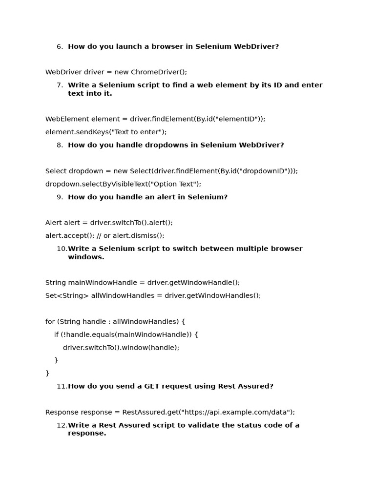 Interview Questions | PDF