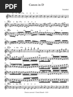 Canon in D Not Angka and Chords | PDF | Pachelbel's Canon | Compositions