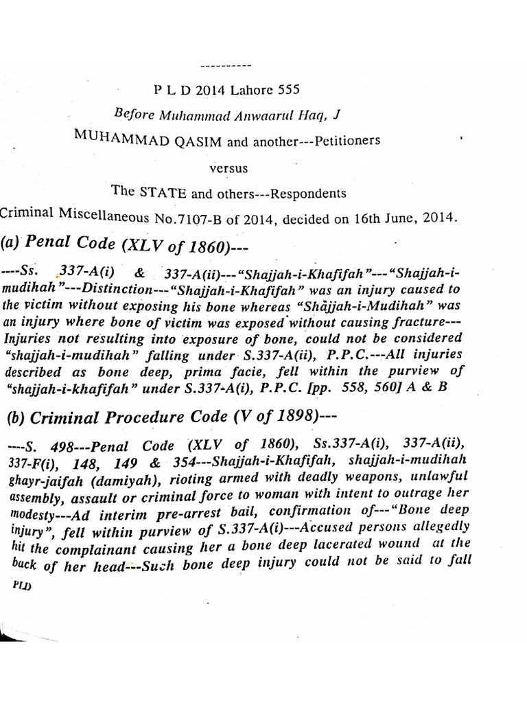 PLD 2014 LHR 555 | PDF