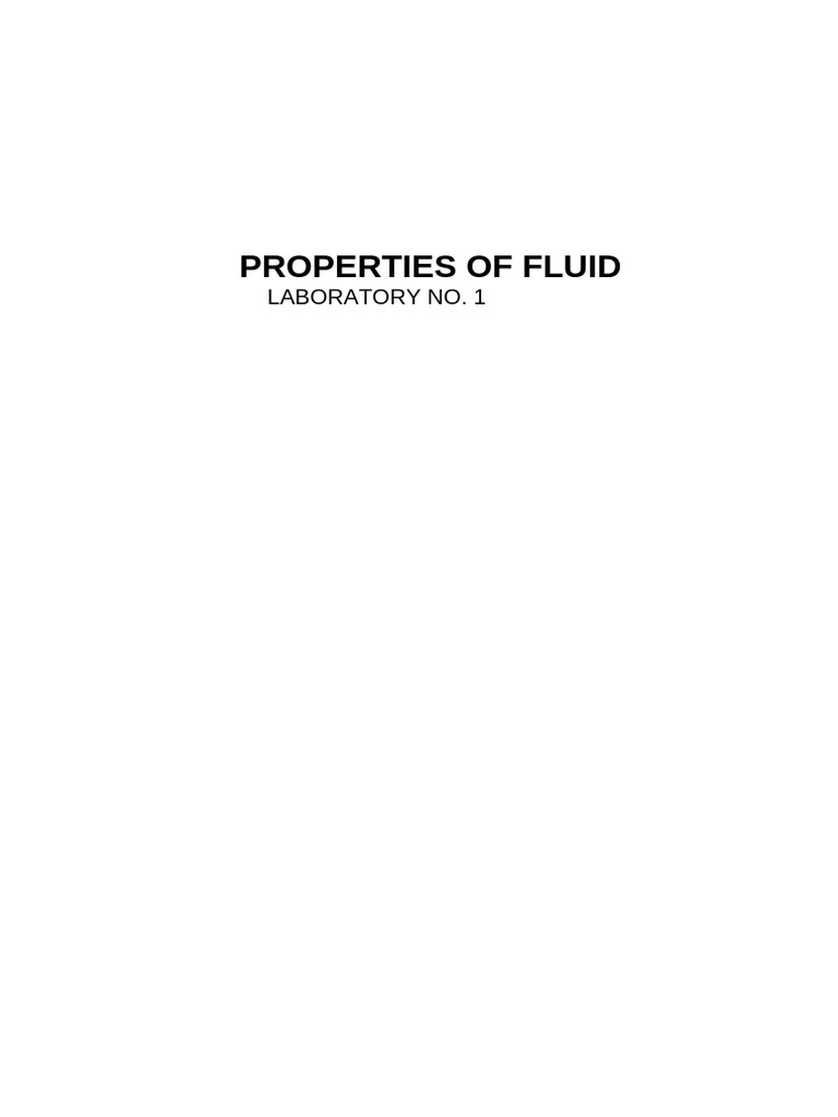 Properties of Fluids Experiment Analysis | PDF | Density | Home & Garden