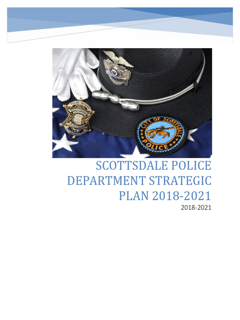 Scottsdale Police Strategic Plan 2018-2021 | PDF | Strategic Planning ...