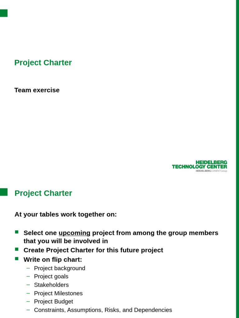 05b Project Charter Exercise | PDF