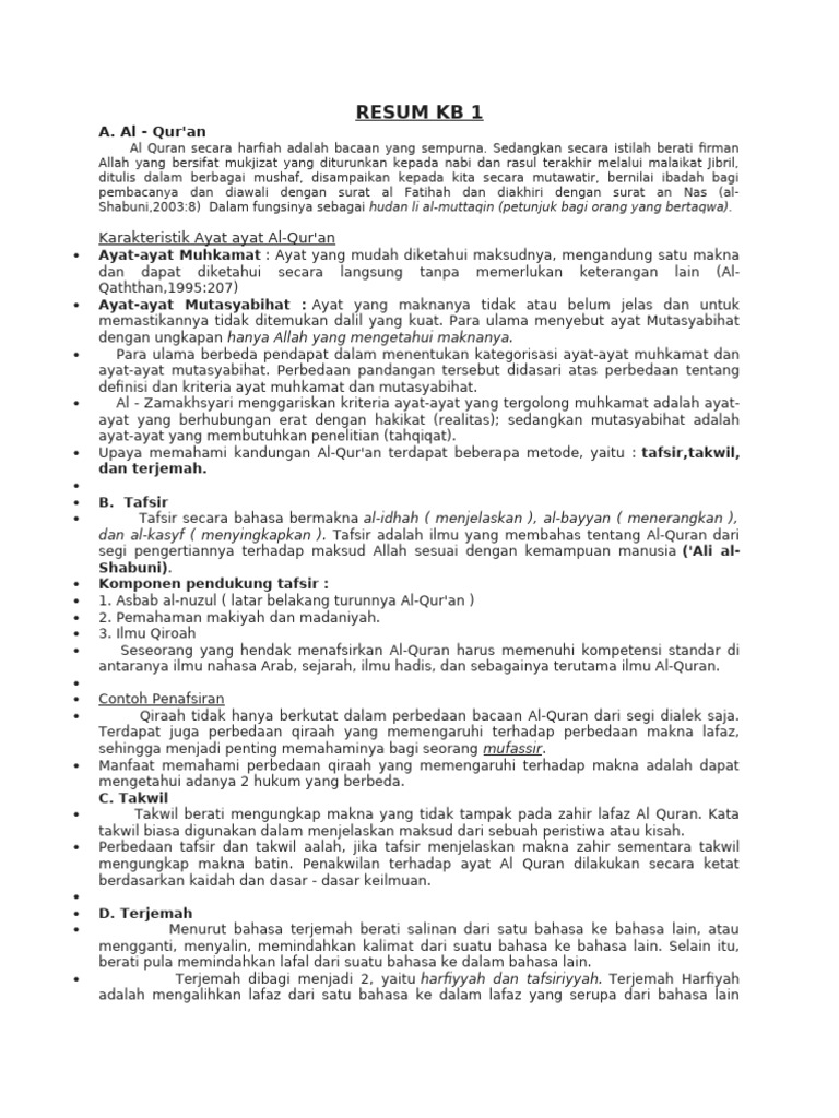 Resum Kb 1 Pdf