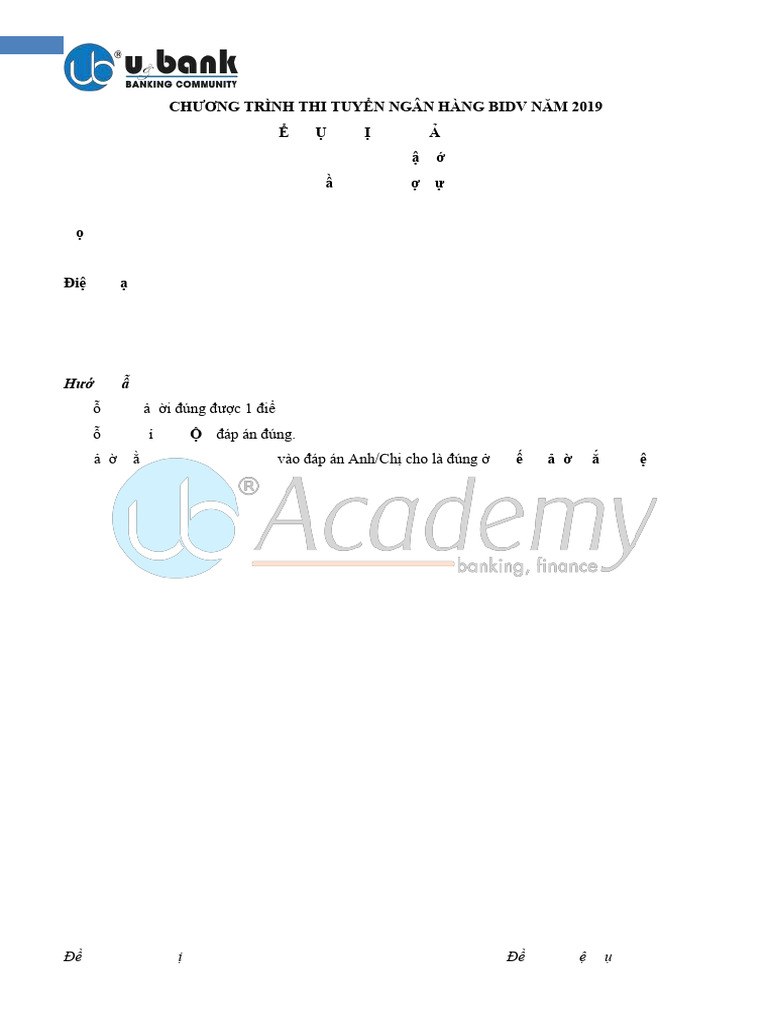 (Edus365) Tai Tro Du An - de Bai Bidv Inten 2 | PDF