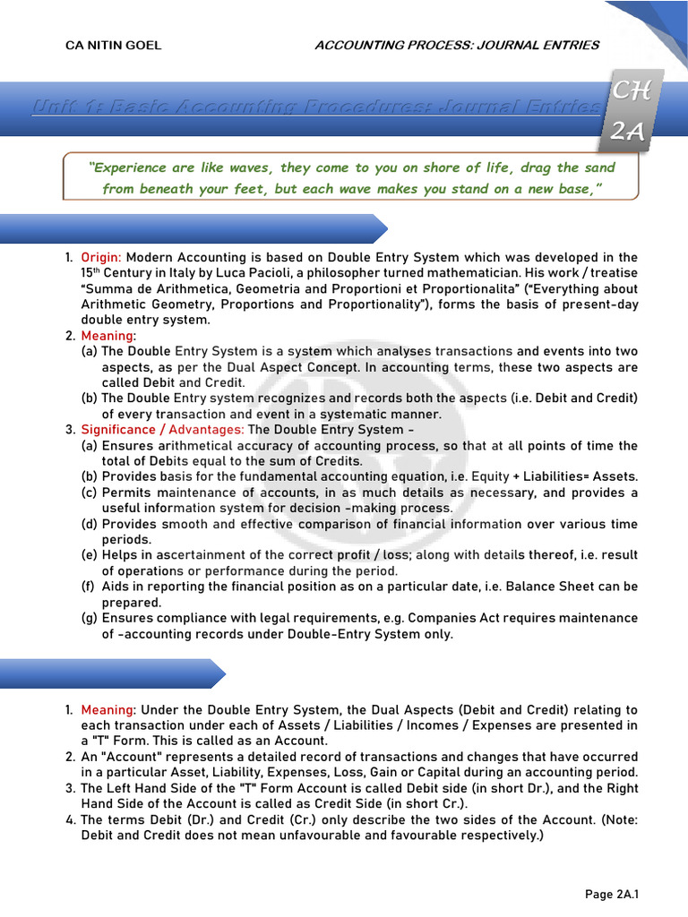 E-Book - Basic Accounting Procedure - Journal Entries | PDF