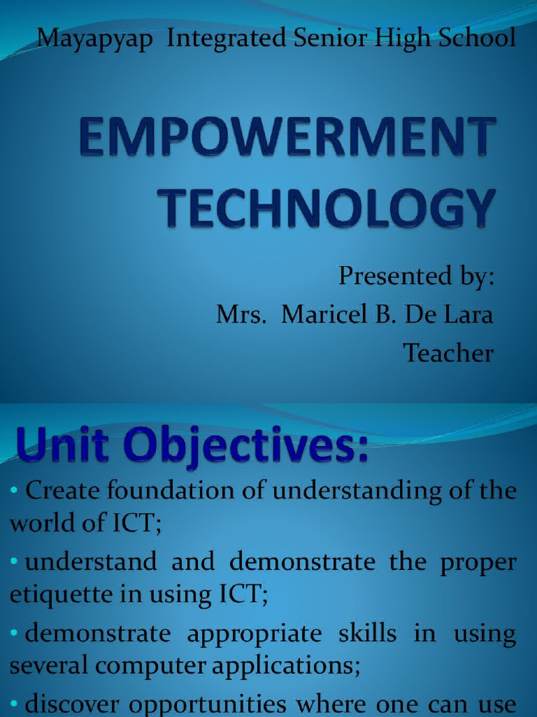 Lesson 1 Empowerment Technology 2 | PDF