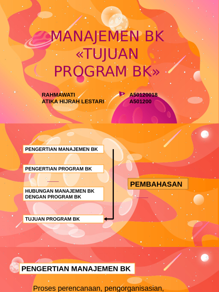 Manajemen BK (Tujuan Program BK) | PDF