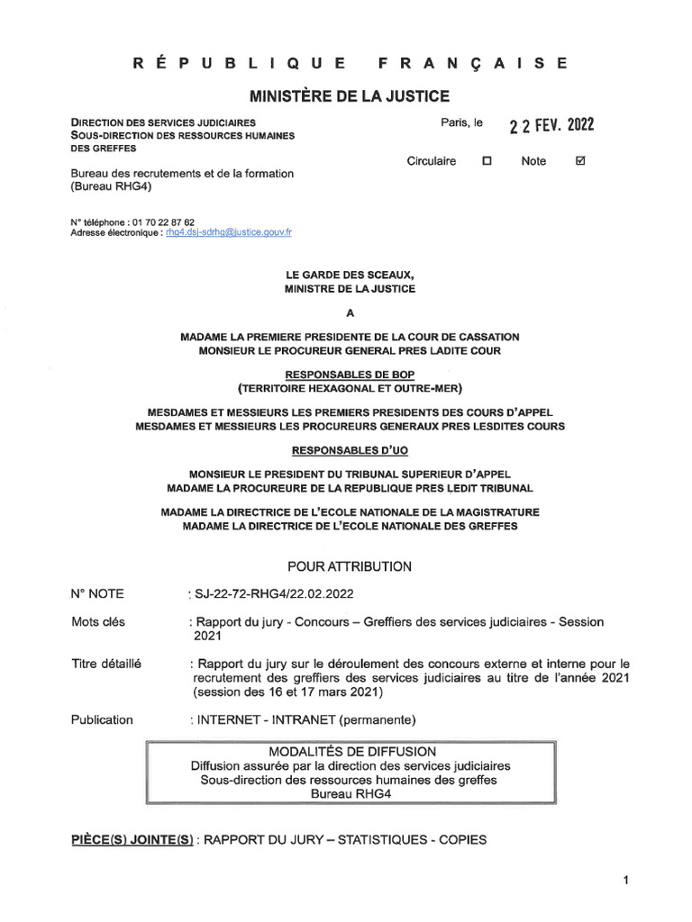 Rapport Jury Greffier 2021 | PDF