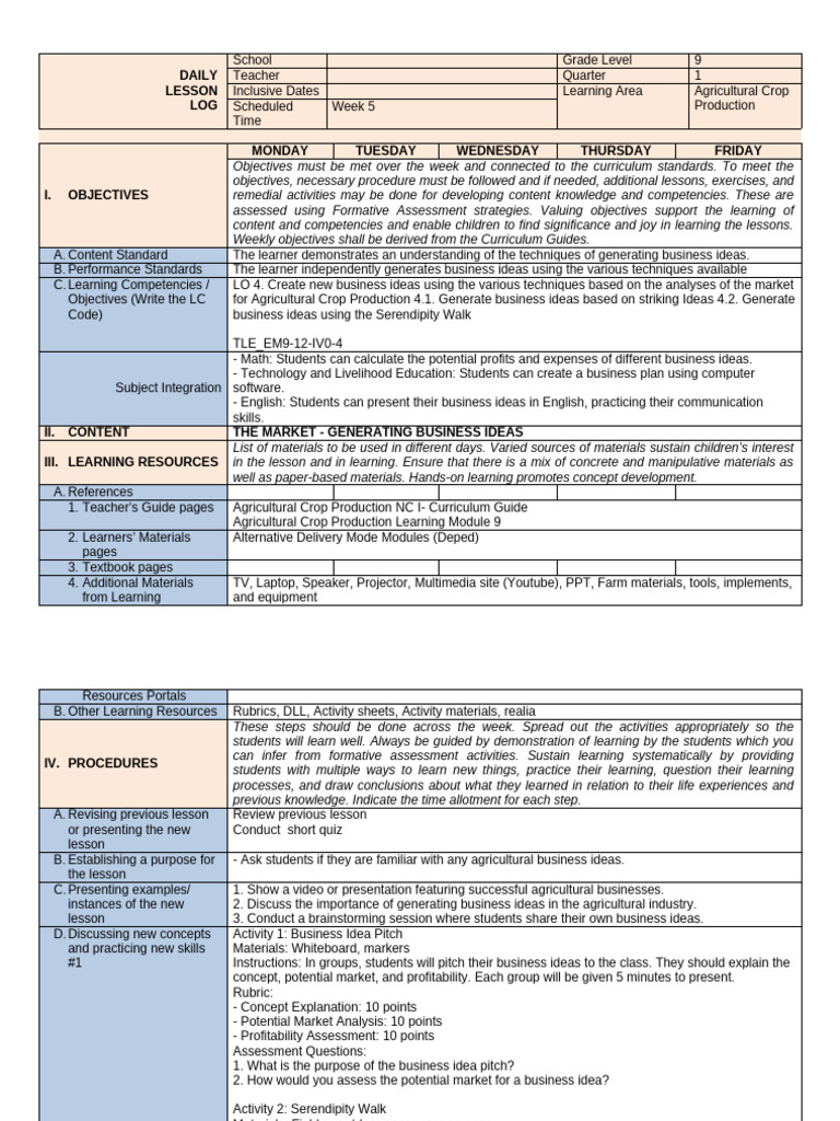 ACP9-Q1-DLL-Week 5 | PDF