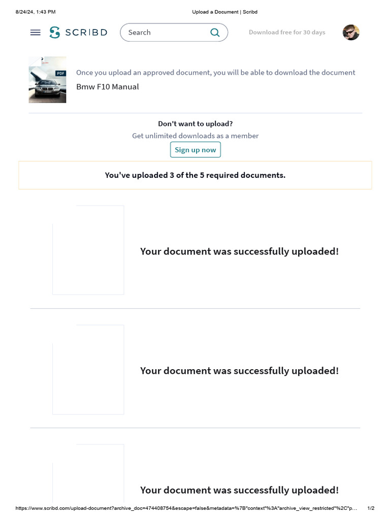 Upload A Document - Scribd | PDF | Scribd | Internet