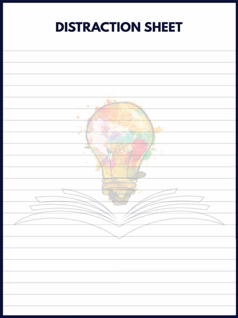 Distractions Sheet | PDF
