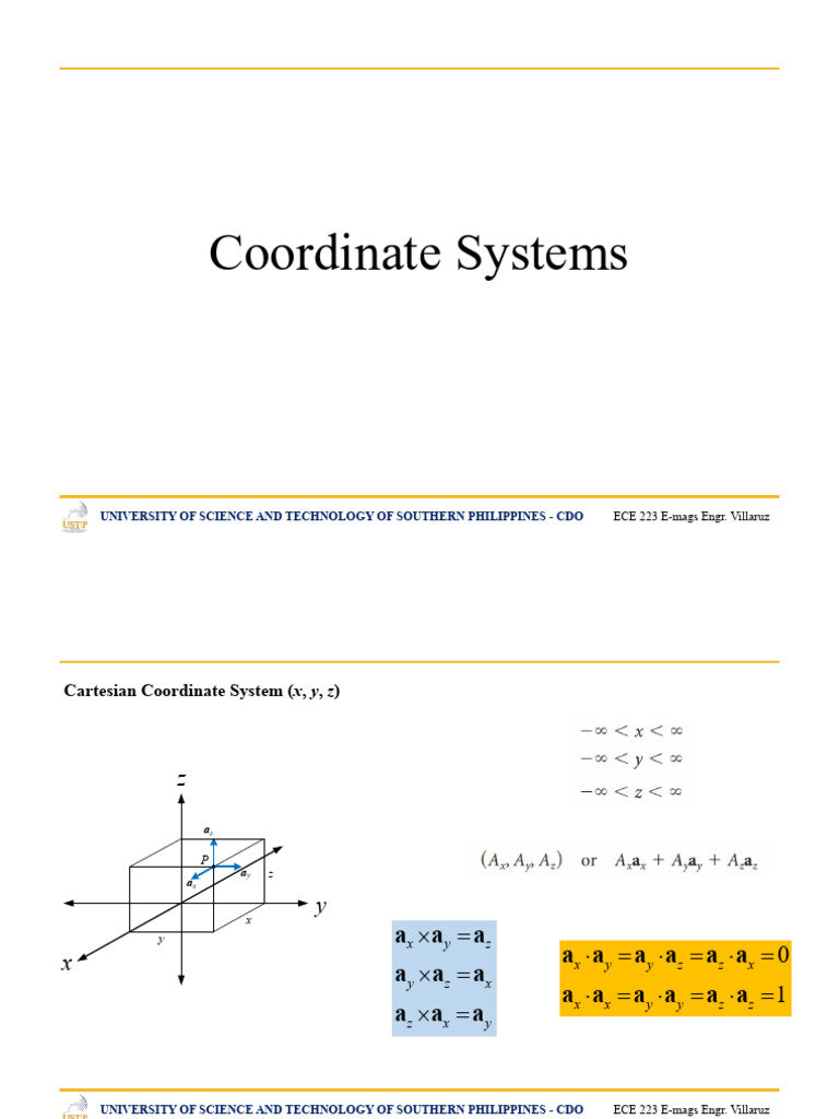 2 Coordinate Systems - Vector Calculus | PDF