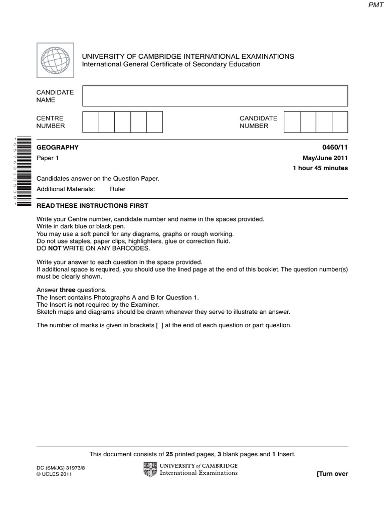 Measuring Climate Exam Questions 2011 | PDF