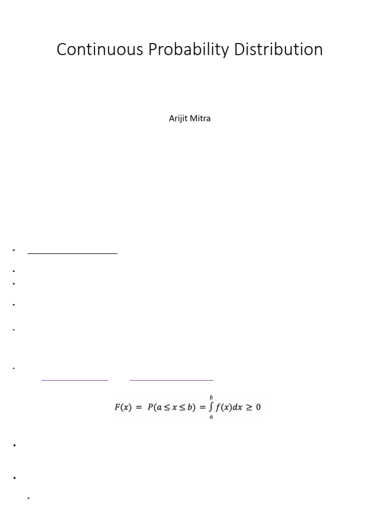 Session 8 - Continuous Probability Distribution Intro | PDF