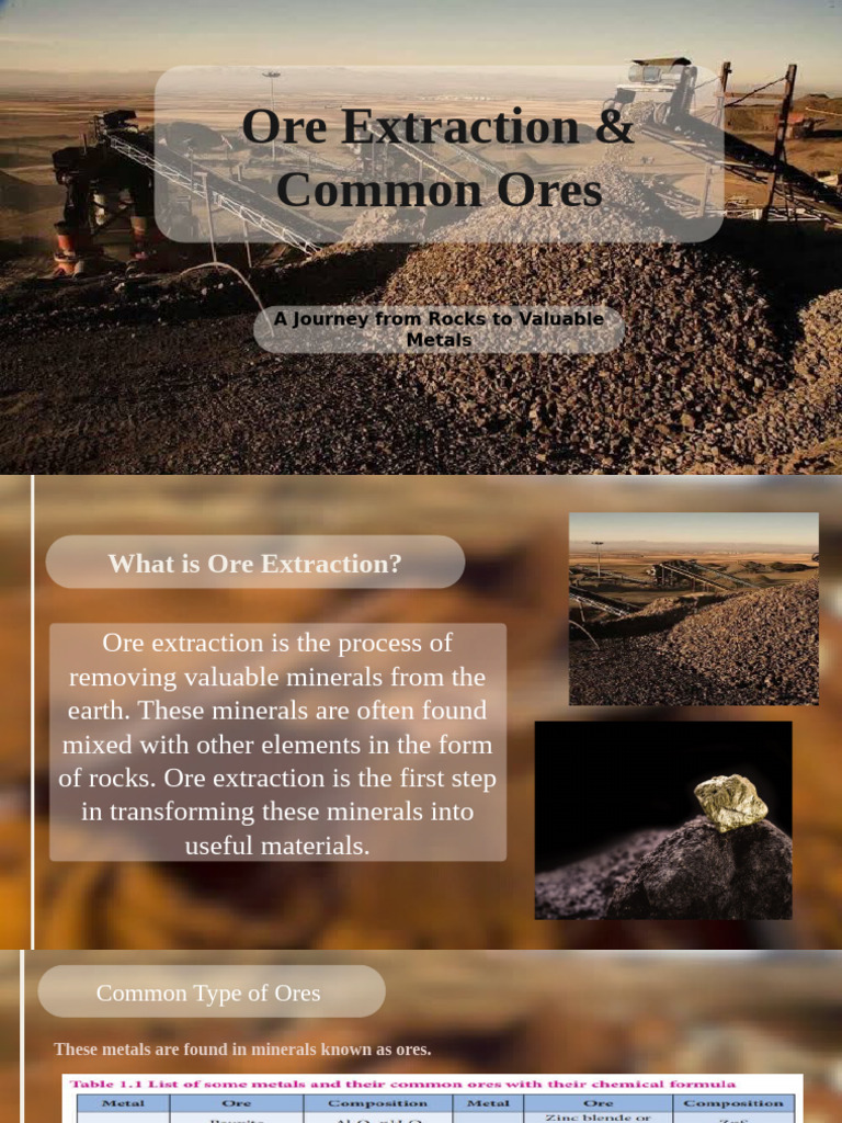 Ore Extraction Group3 | PDF