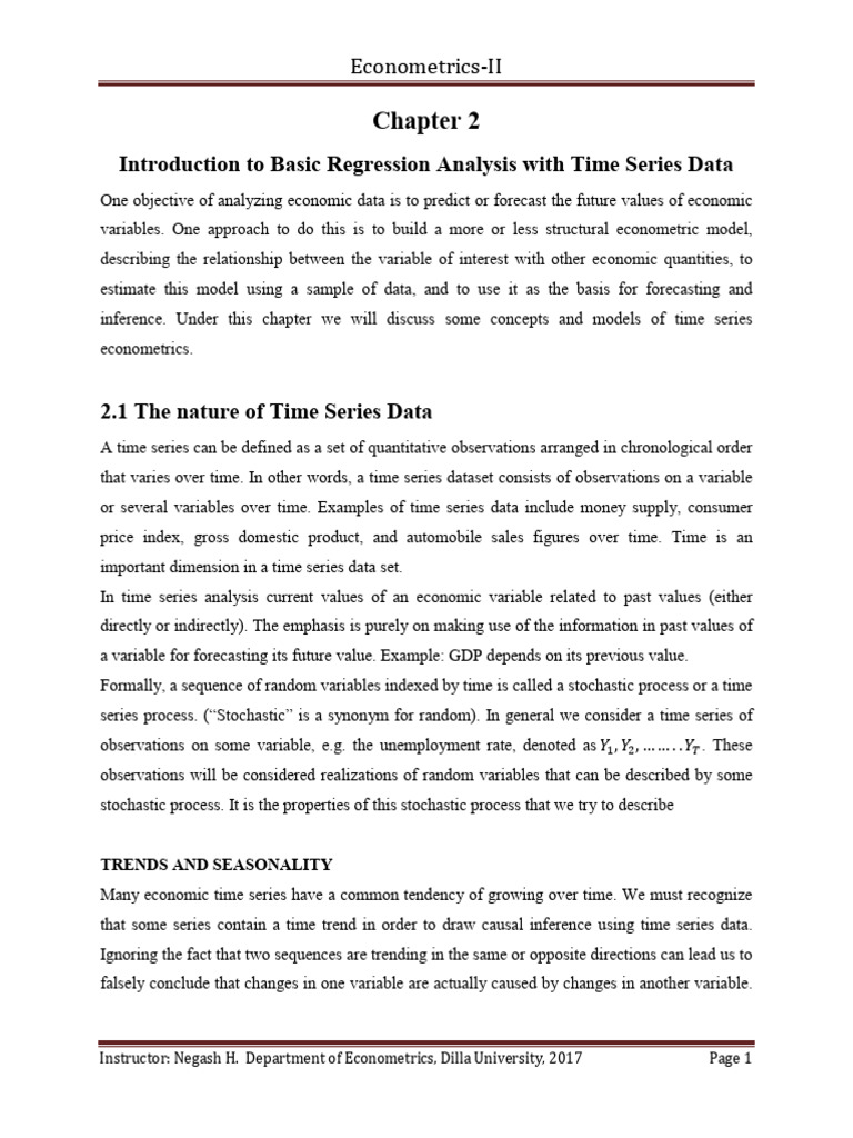 ECONOMETRICS-II Cha2-4 | PDF