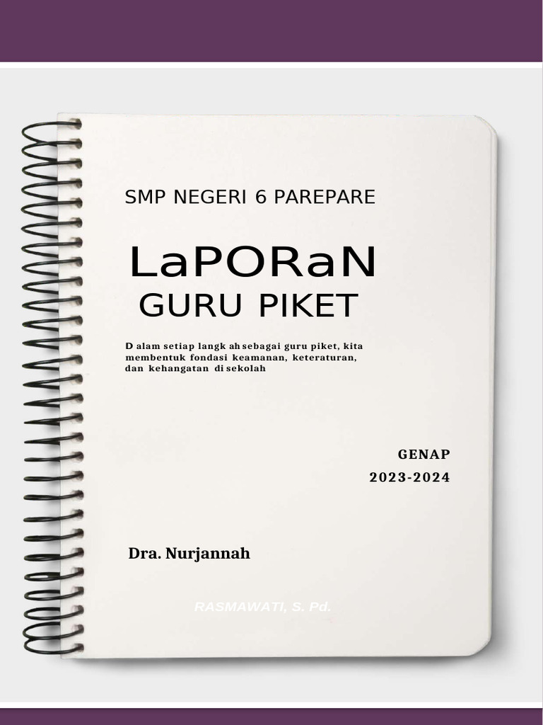 LAPORAN - GURU - PIKET Rasma | PDF