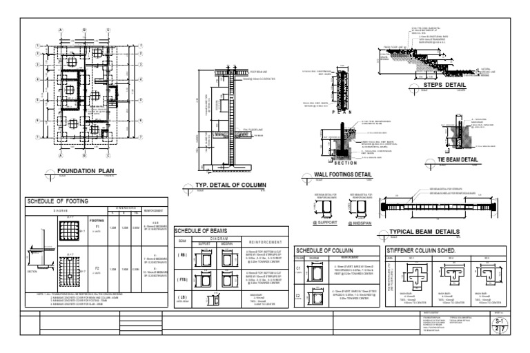 Sample Structural Drawings | PDF