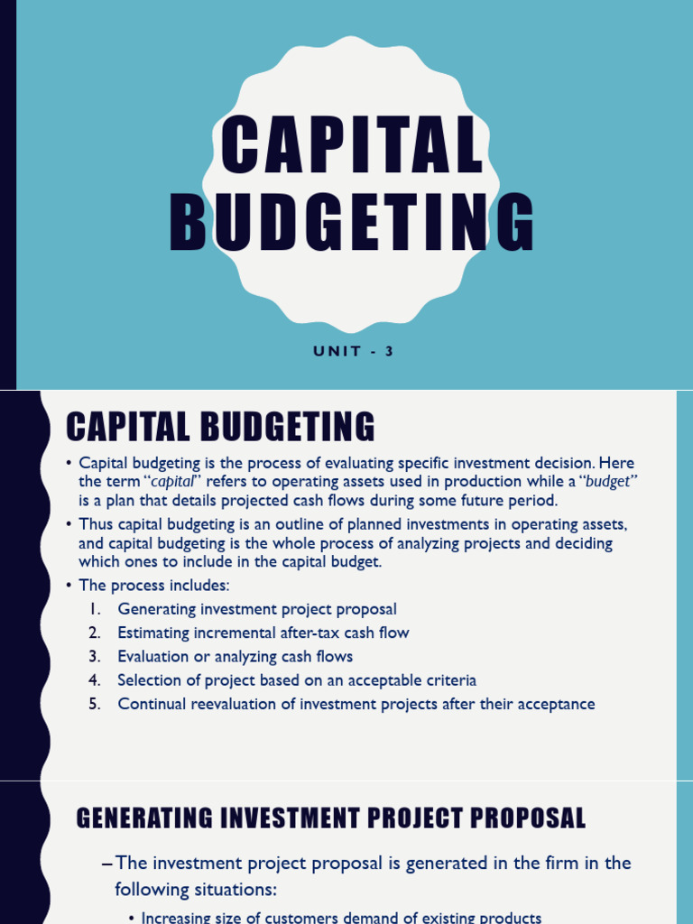 Capital Budgeting Analysis | PDF
