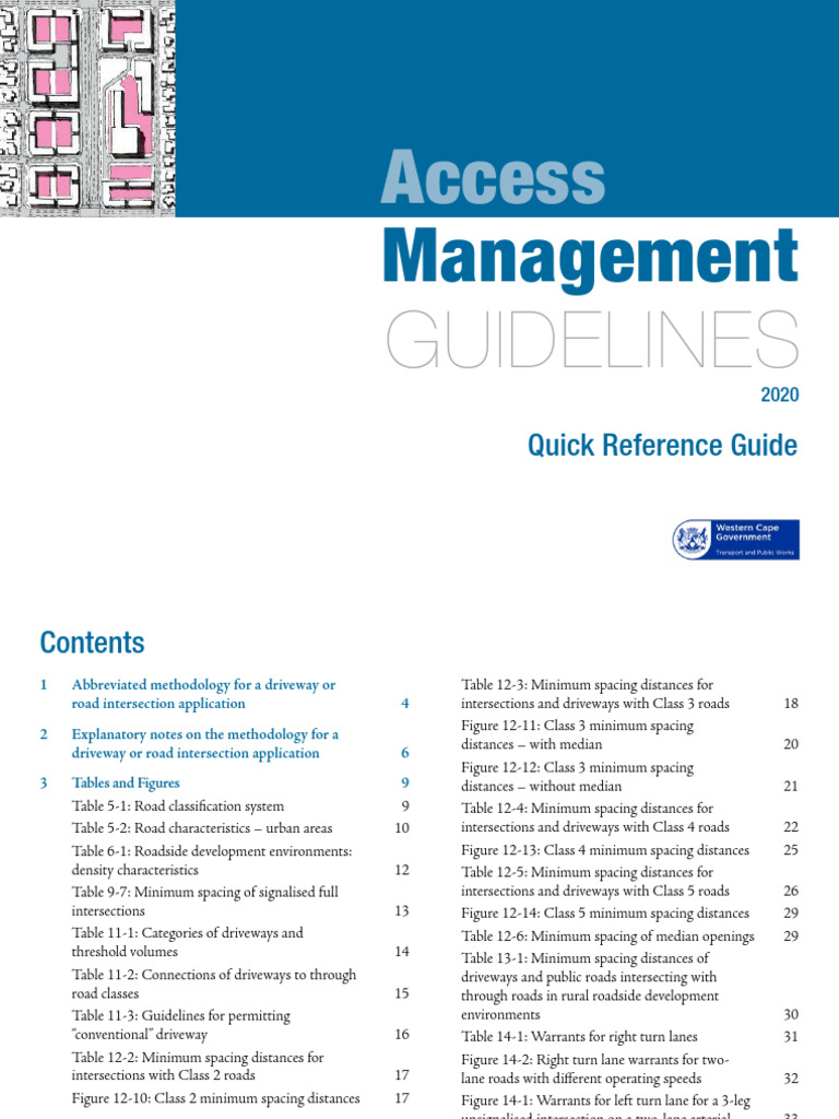 Western Cape Gov Traffic Management Quick Guid - Final - Quick - Ref ...