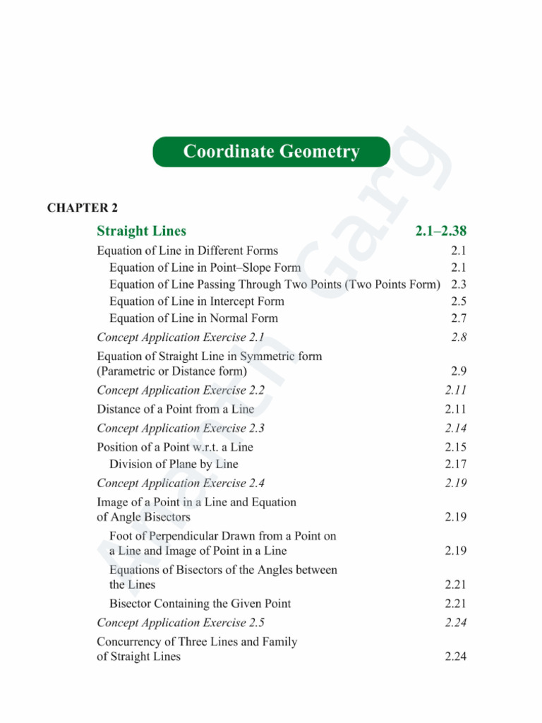 Straight Lines Chapter | PDF
