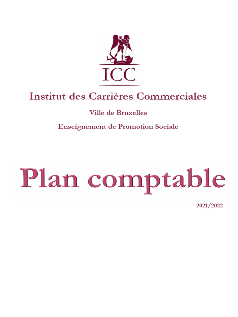 Plan Comptable Icc 21 22 | PDF