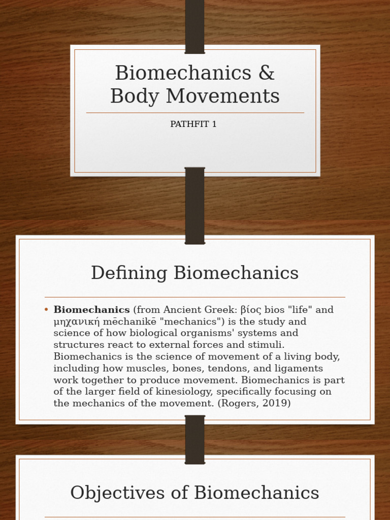 Biomechanics Body Movements | PDF