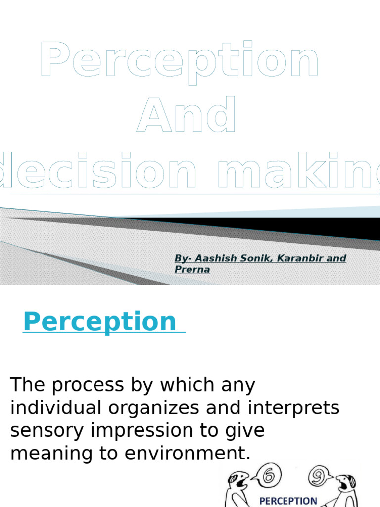 Perception Presentation | PDF