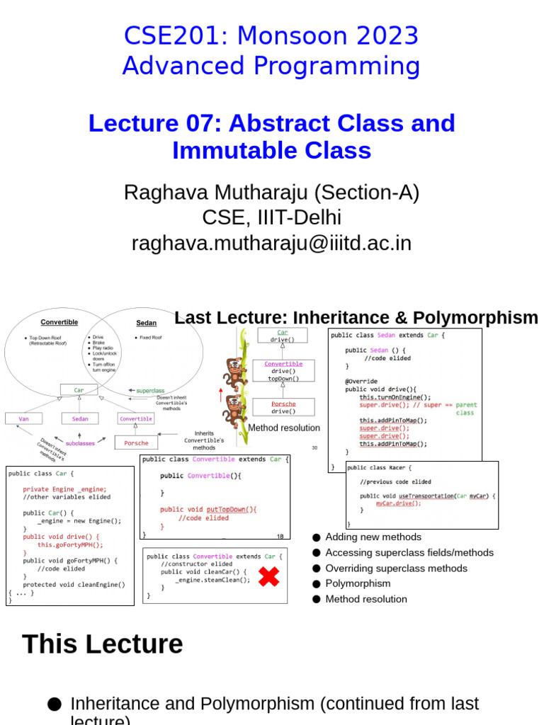 Lec07 Inheritance | PDF Lec07 Inheritance | PDF
