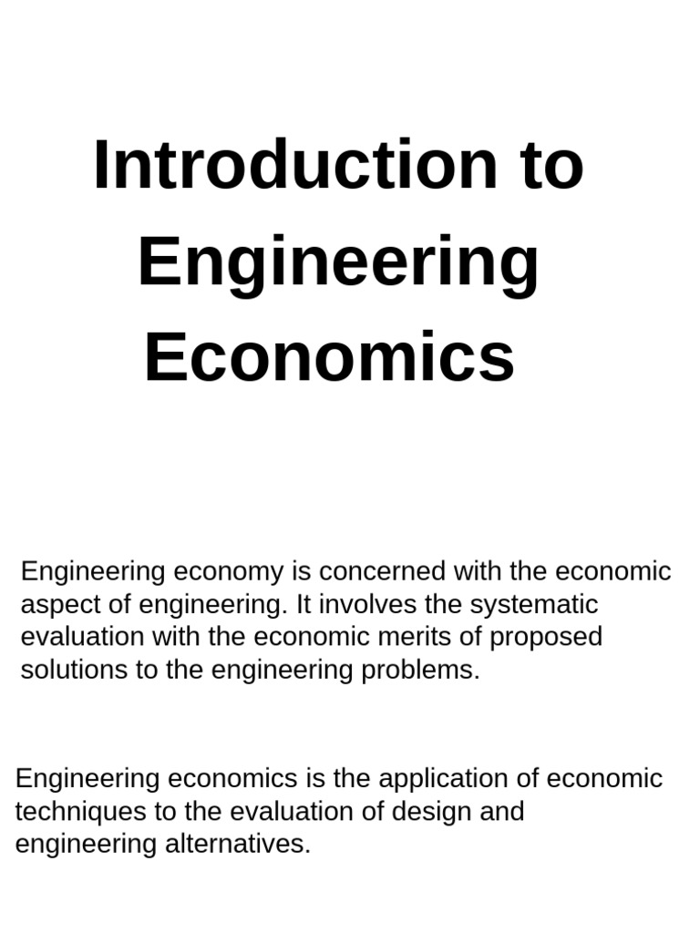 Introduction To Engineering Economics | PDF