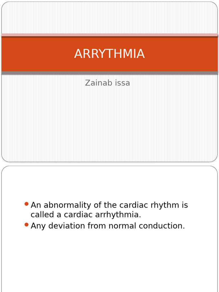 ARRYTHMIA-WPS Office-1 | PDF | Cardiovascular Physiology ...