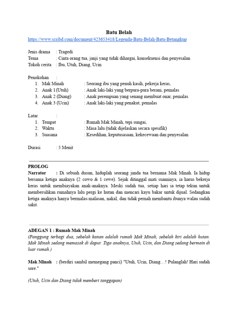Chelsea Chandra - A.2.2 Menulis Naskah Drama | PDF